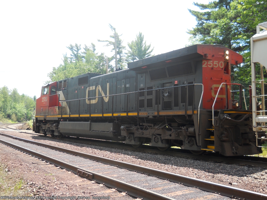 CN Engine # 2550 Waits At Riihinen Rd